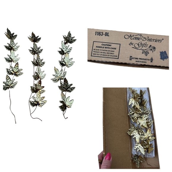 Home Interior Homco | Wall Decor | Vintage Home Interior Metal Brass ...